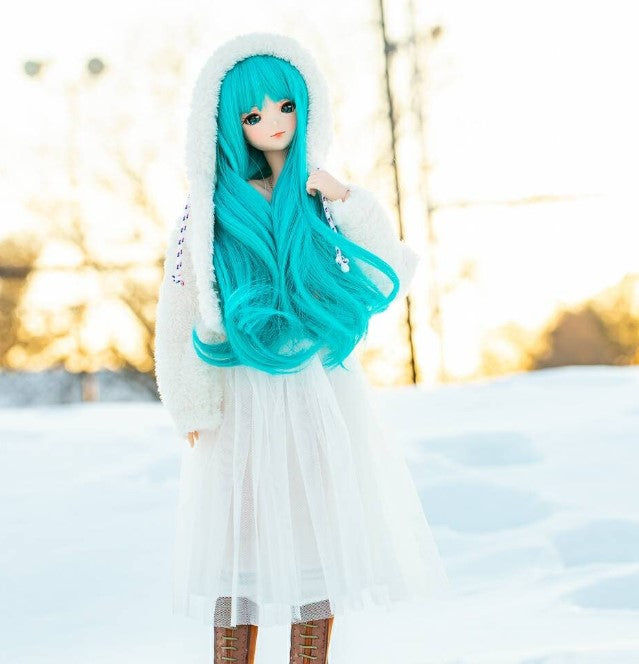PREORDER ZaZou Luxury Teal WIG for Smart Doll, Ruby Red Fashion Friend ...