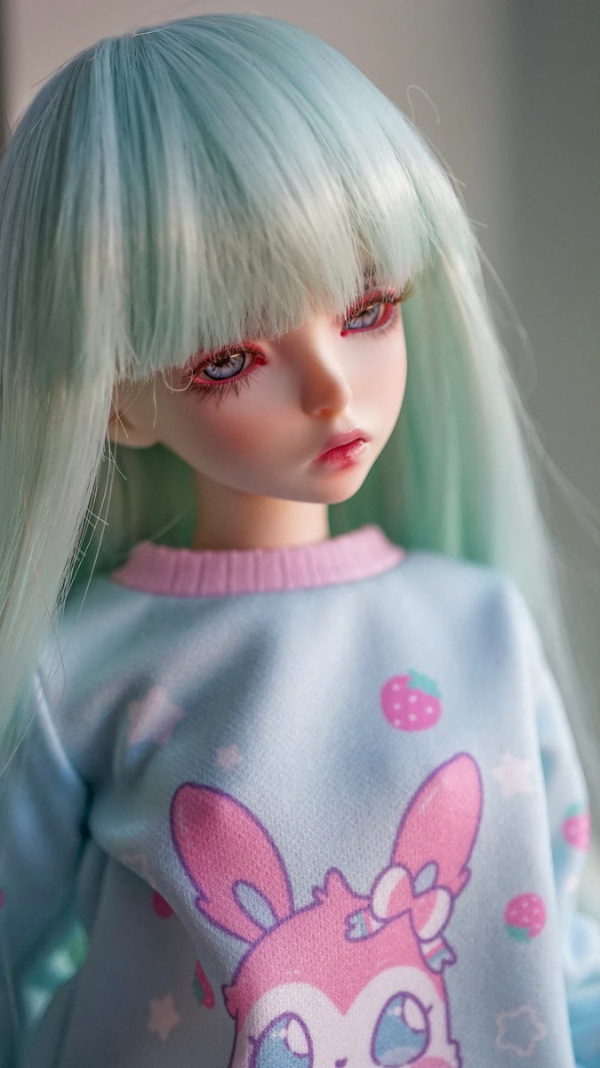 Custom doll Wig for Minifee 1/4 BJD Dolls- "TAN CAPS" 6-7" head size o ...