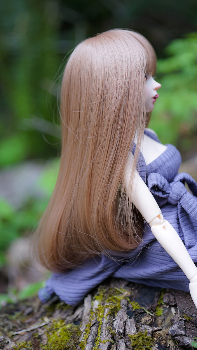 Custom doll Wig for Minifee 1/4 BJD Dolls- "TAN CAPS" 6-7" head size o ...