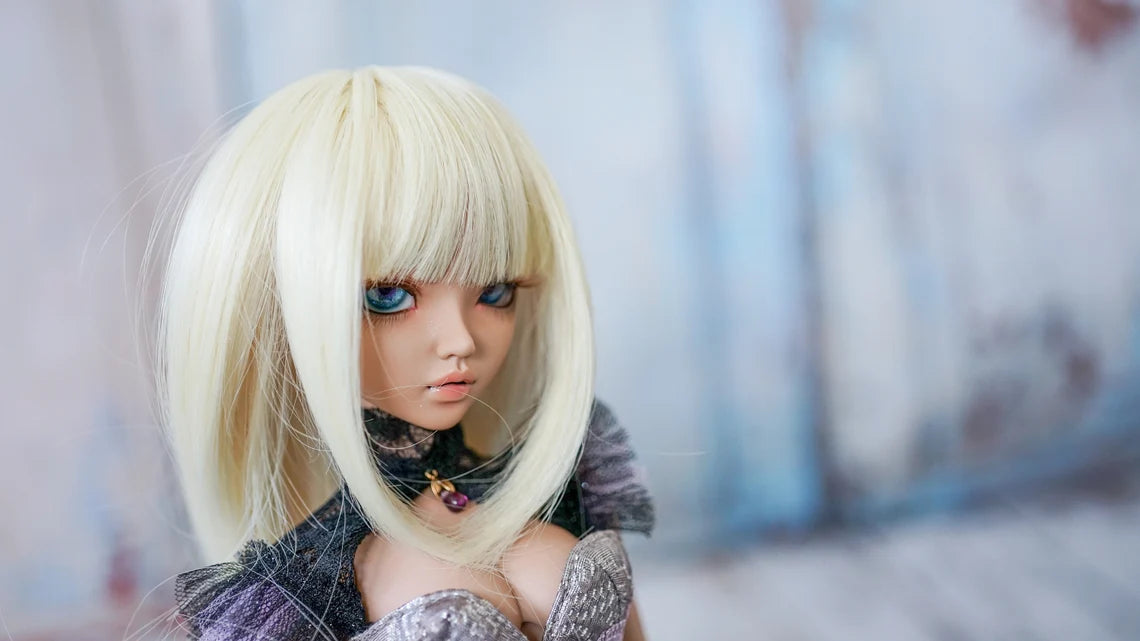 Custom doll Wig for Minifee 1/4 BJD Dolls- "TAN CAPS" 6-7" head size o ...