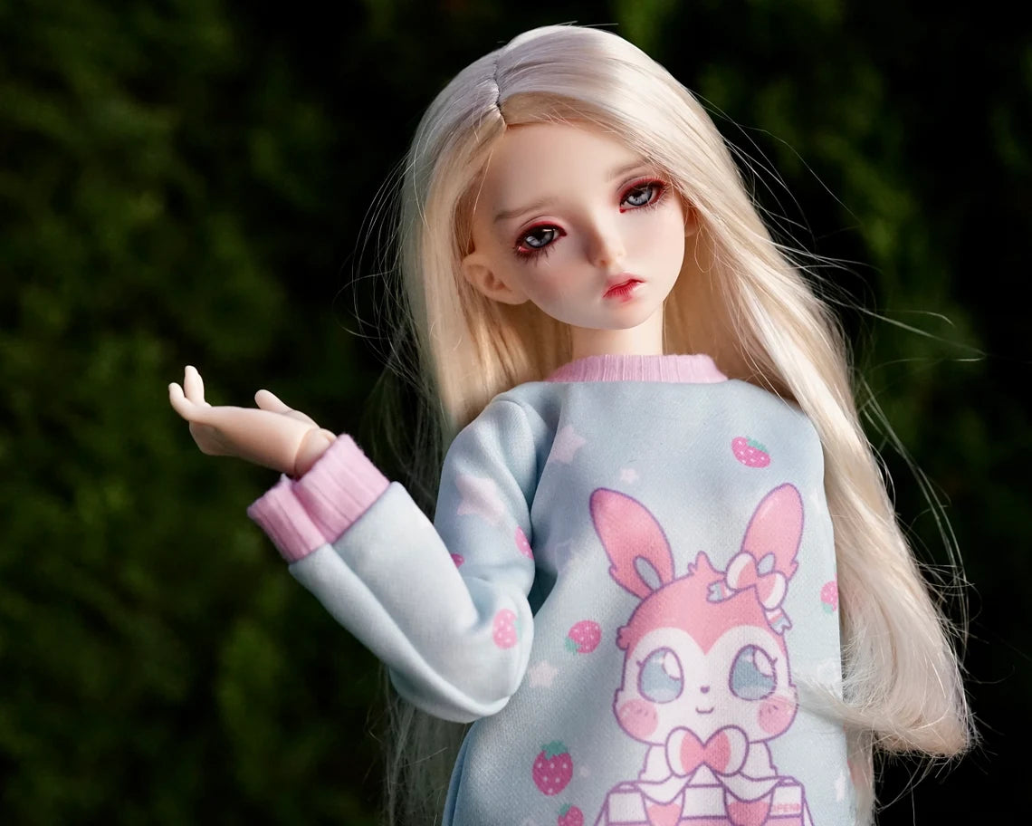 Custom doll Wig for Minifee 1/4 BJD Dolls- "TAN CAPS" 6-7" head size o ...