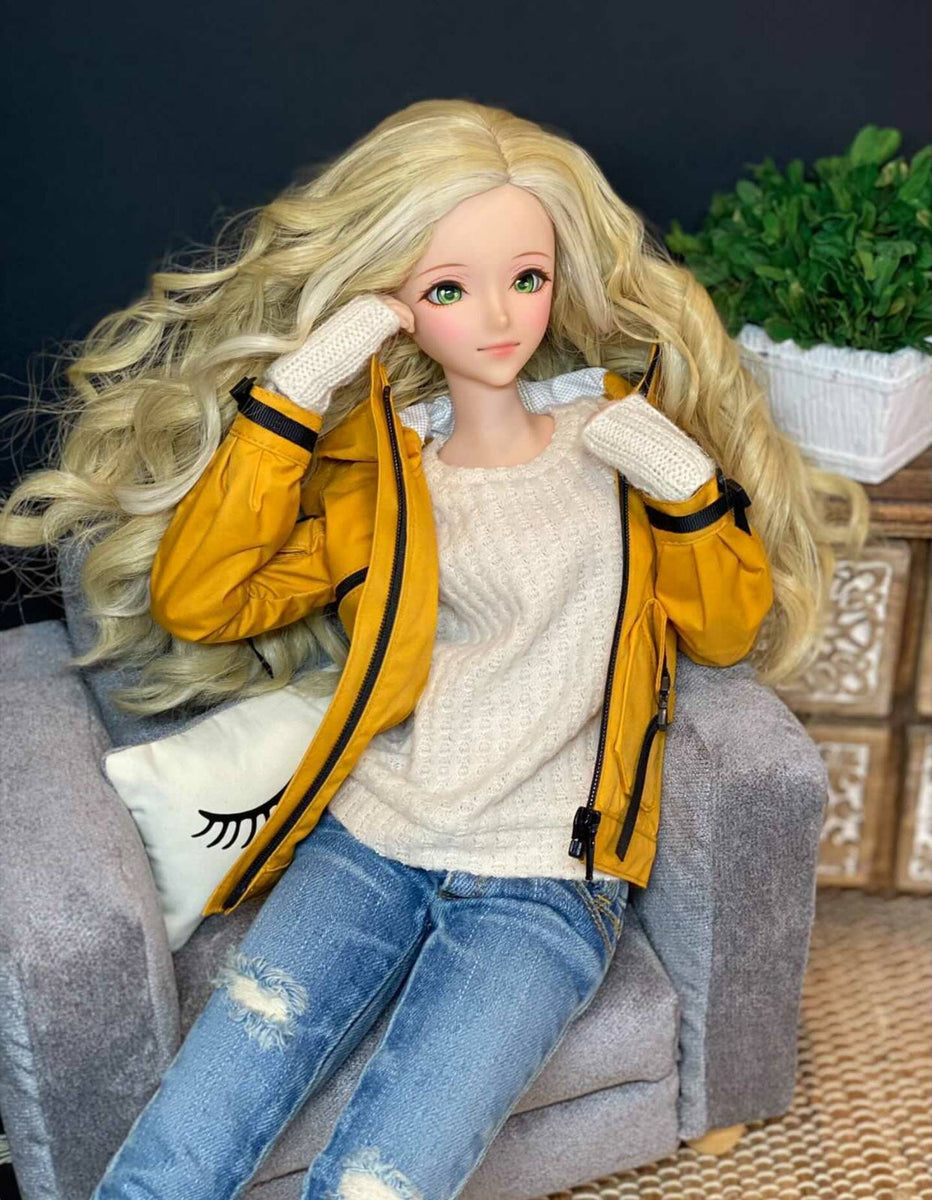 Custom doll WIG for Smart Dolls- Heat Safe - Tangle Resistant- 8.5" he ...